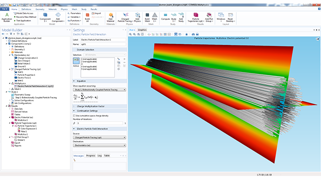 ماژول پارتیکل تریسینگ (Particle Tracing Module) آموزش نرم افزار کامسول ...